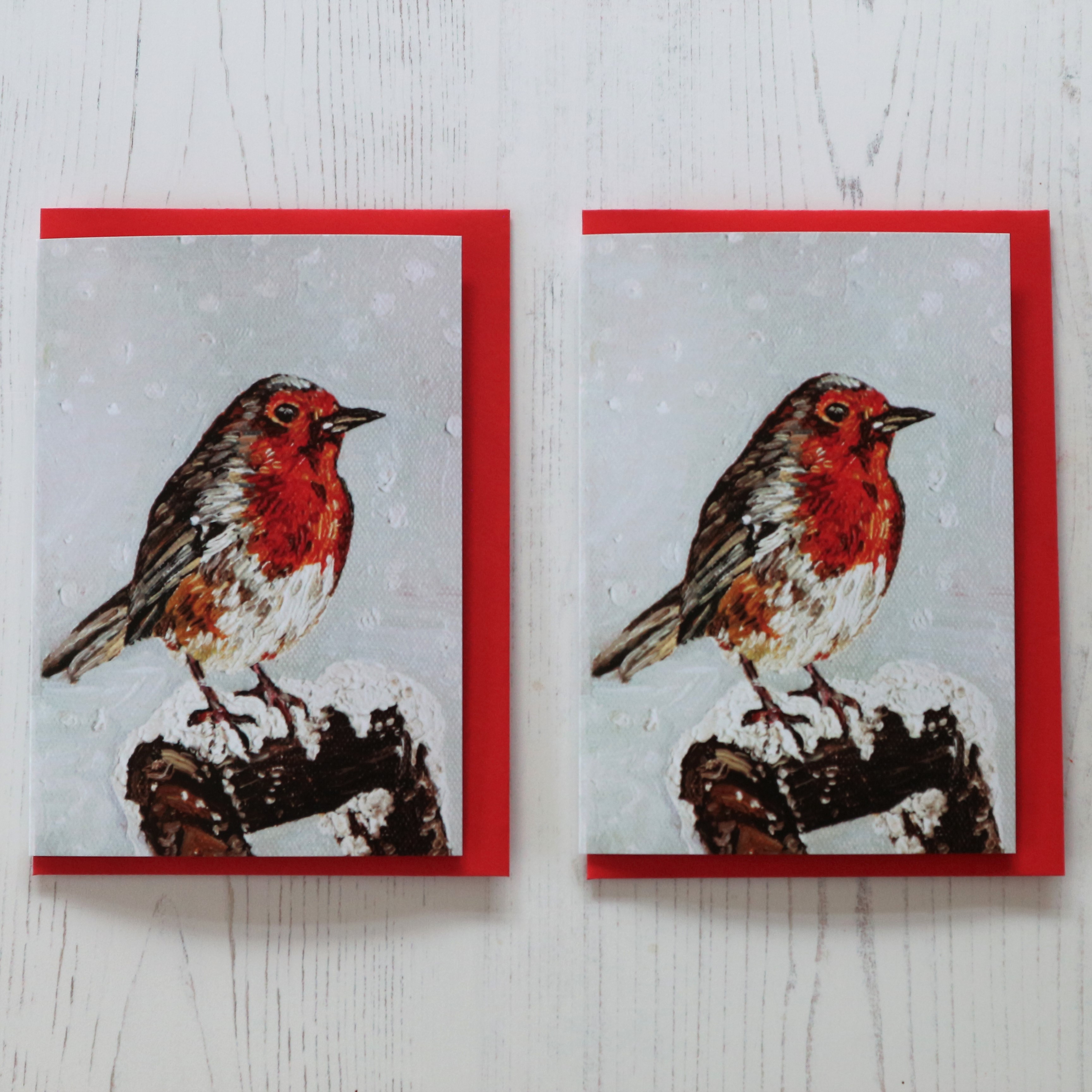 'Winter Robin' Card - Rebecca Jayne